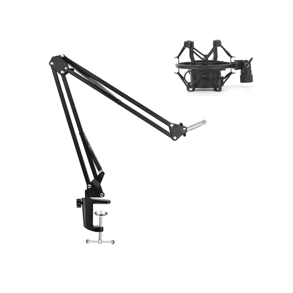Foldable Microphones Shock Mount Suspension Boom with Clamp for Singers ...
