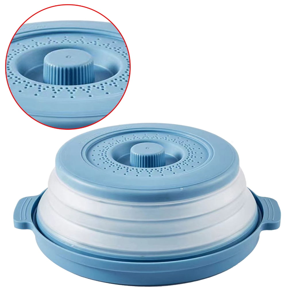 Foldable Microwave Oven Plate Cover for Food Vented Collapsible ...