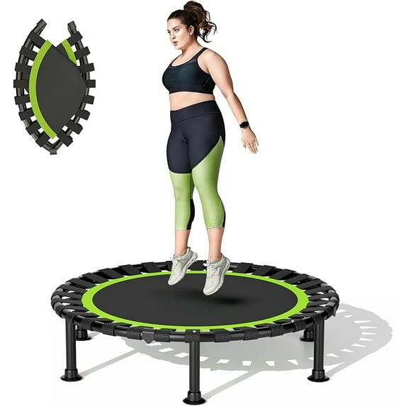 Foldable Mini Trampoline, 40"/48" Rebounder Trampoline for Adults ...