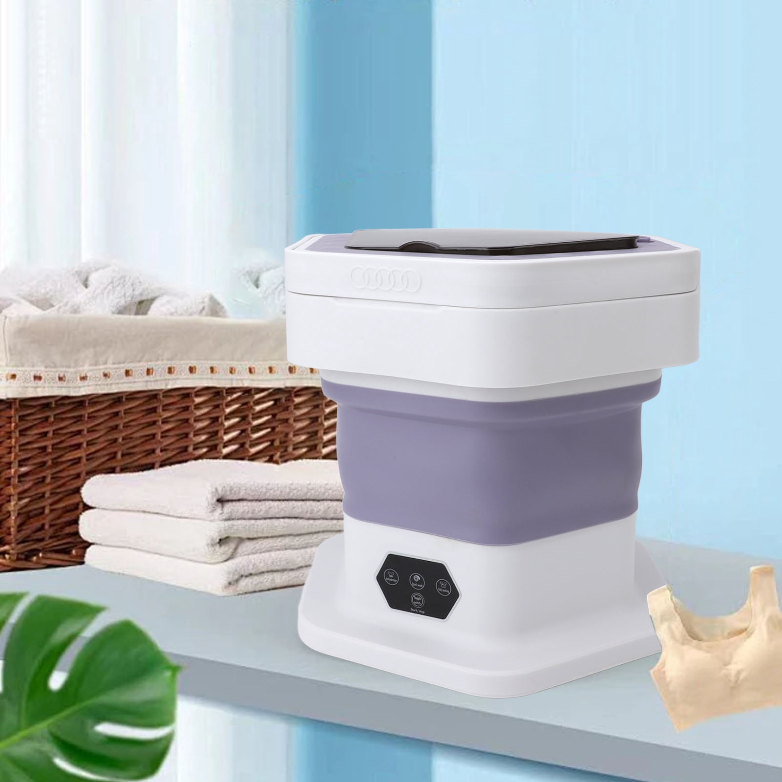 Foldable Mini Washer Spin Dryer Combo, 8L Capacity, Compact Design For ...