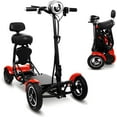 Ephesus Medical Equipment: Red S5 Folding Mobility Scooter with Basket ...