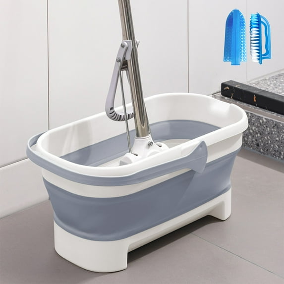 Foldable Mop Bucket with Handle for House Cleaning Space Saving Water ...