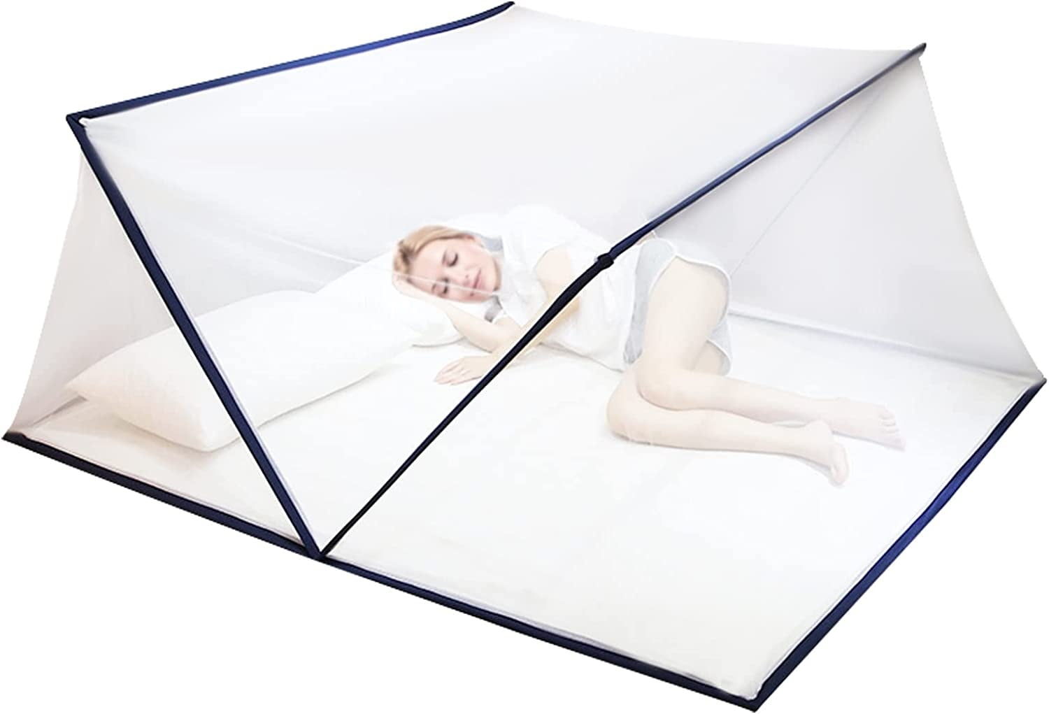 Foldable Mosquito Net,Double Door Easy to Setup with Bottom Anti ...