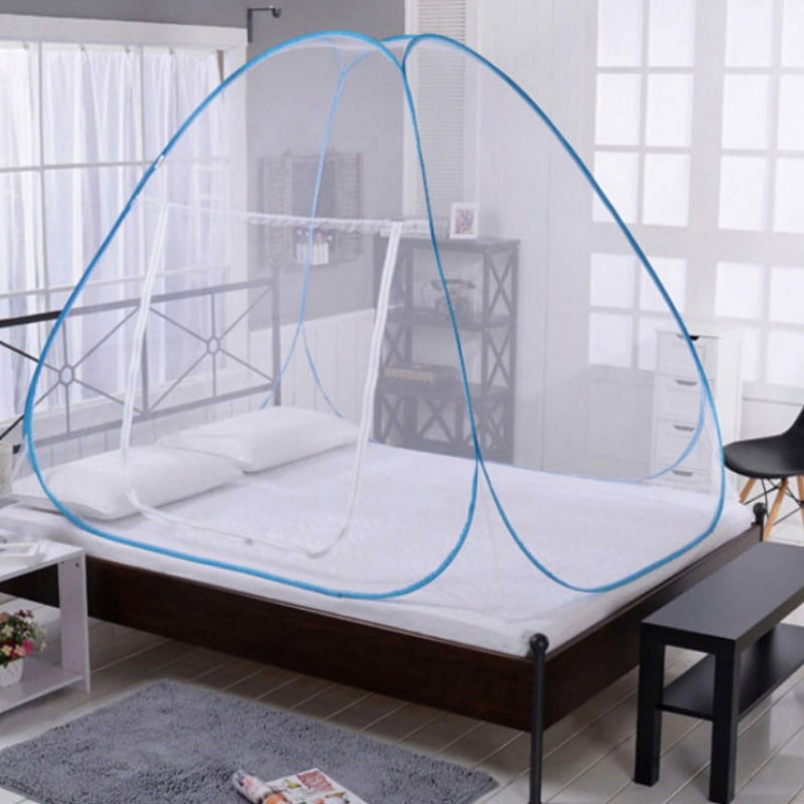 Foldable Mosquito Net Free Standing Bed Canopy Twin Full Queen King ...