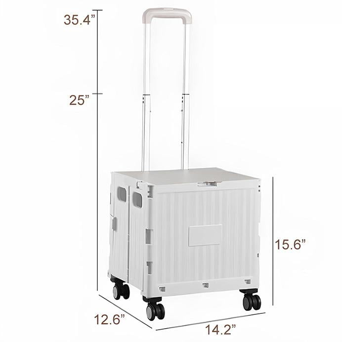 Foldable Multi-Purpose Cart Portable Rolling Box Trolley Shopping Cart ...