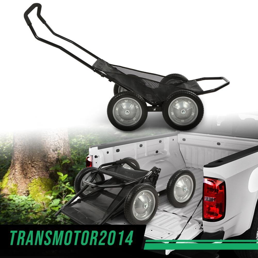 Foldable Multi Use Deer Game Recovery Cart Black 500lb Capacity Fit For ...