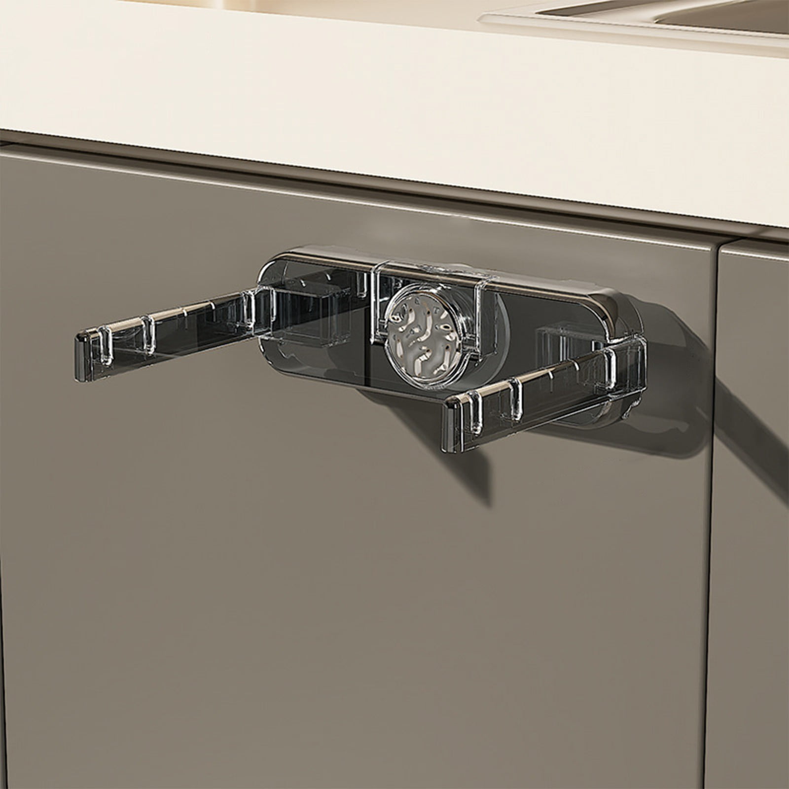 Foldable No-Drill Trash Bag Holder | Retractable Garbage Bag Organizer ...