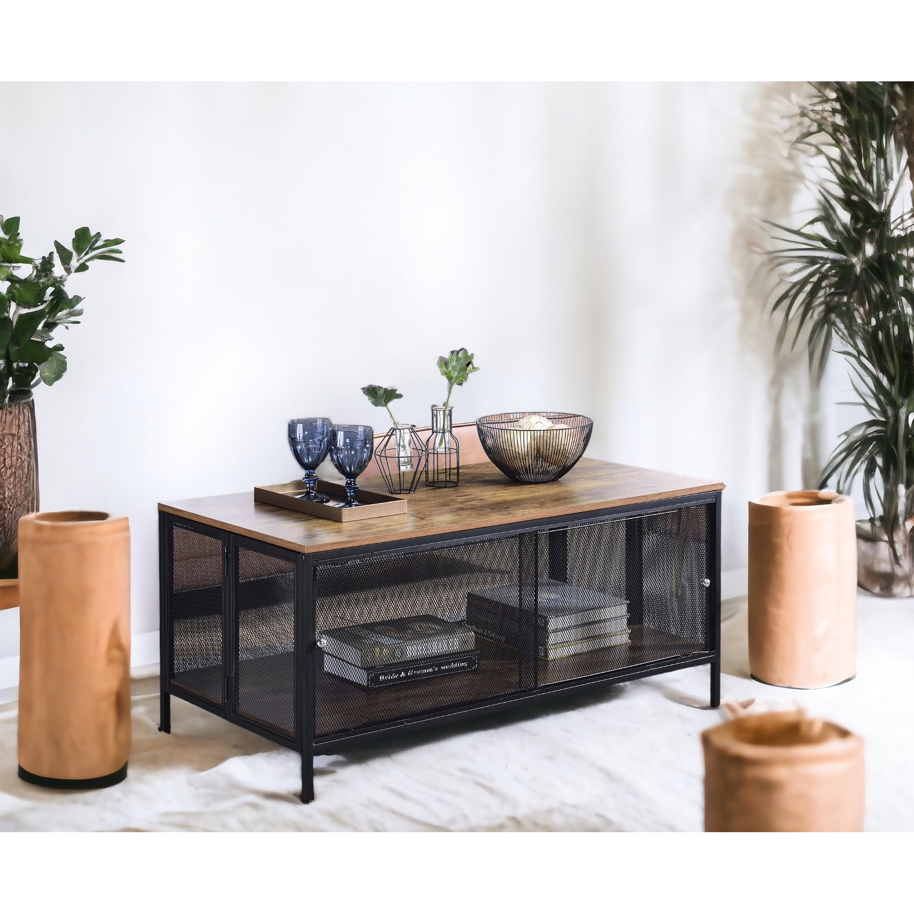 Foldable Oak - Finished Table for Living Room | Tool - Free Assembly ...