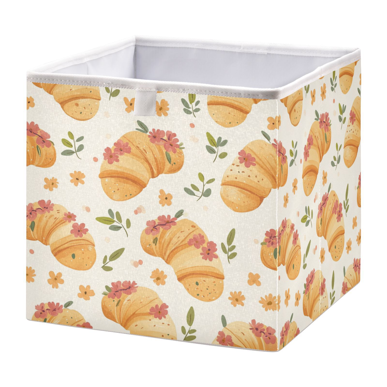Foldable Open Home Storage Bins with Handles, Waterproof Oxford Fabric ...