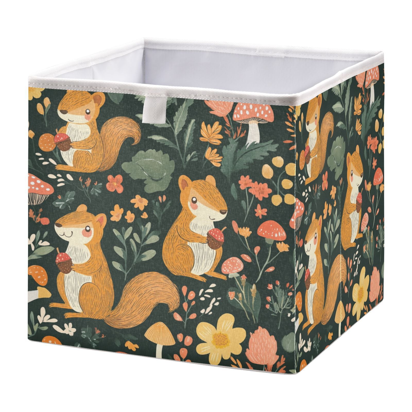 Foldable Open Home Storage Bins with Handles, Waterproof Oxford Fabric Closet Toys Storage Bins ...
