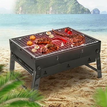 AGRTY 18 Inch Portable Charcoal BBQ Grill with Thickened Bowl, 4-Leg Design & Wheels for Outdoor ...