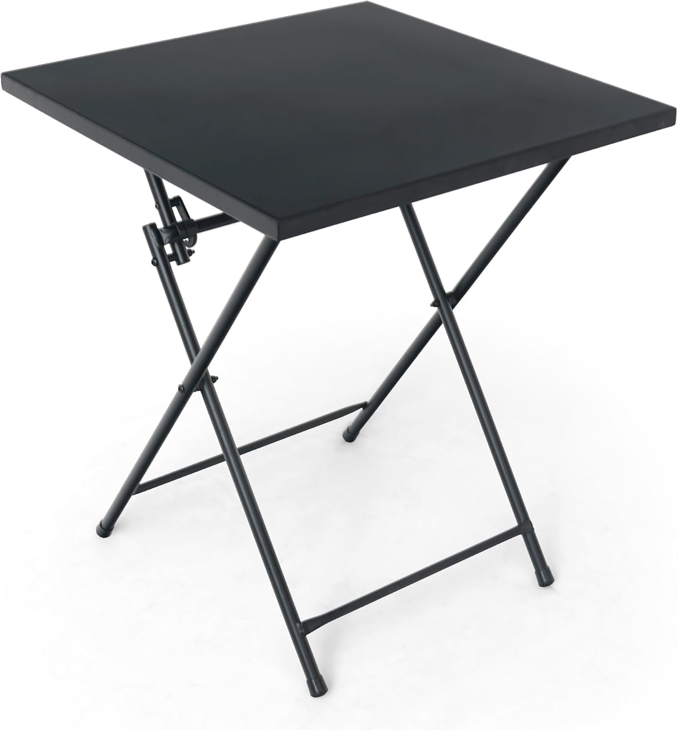 Foldable Outdoor Patio Dining Table Slat Square Table e-Coating Weather ...