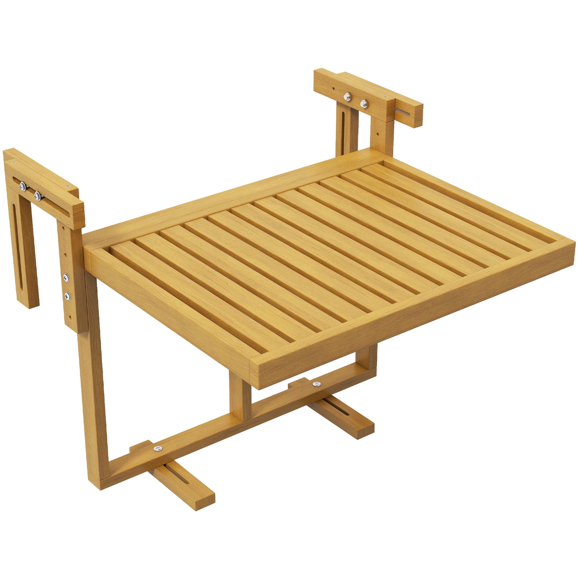 Foldable Outdoor Table | Balcony Use for Studying, Flower Stand | Wood ...