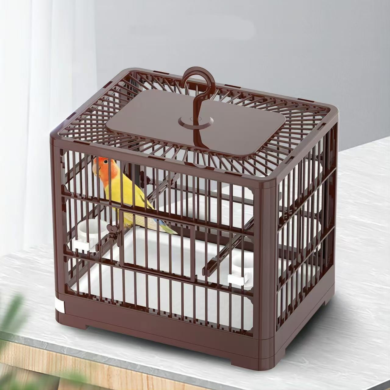 Foldable Parrot Cage with Super Large Space, Durable Bird Cage for ...