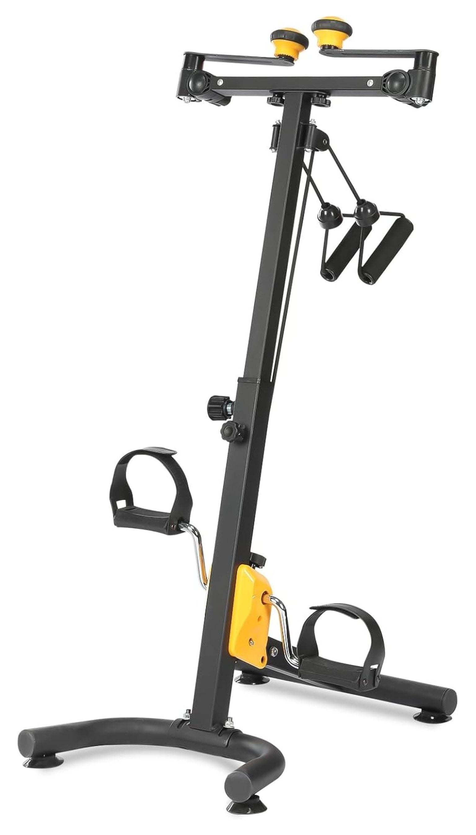Foldable Pedal Exercise Bike for Seniors, Adjustable Hand Arm Leg and ...
