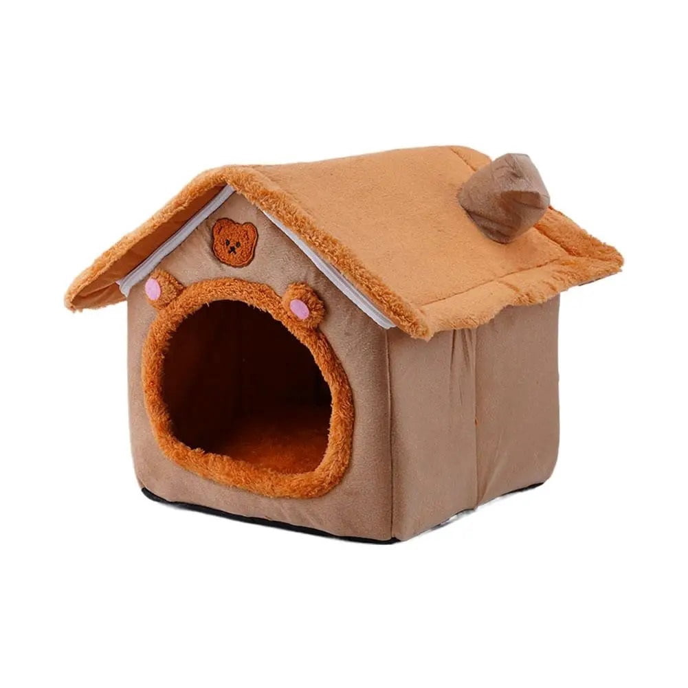 Foldable Pet House Removable Washable Cat House Puppy Cave Sofa Pet Bed ...