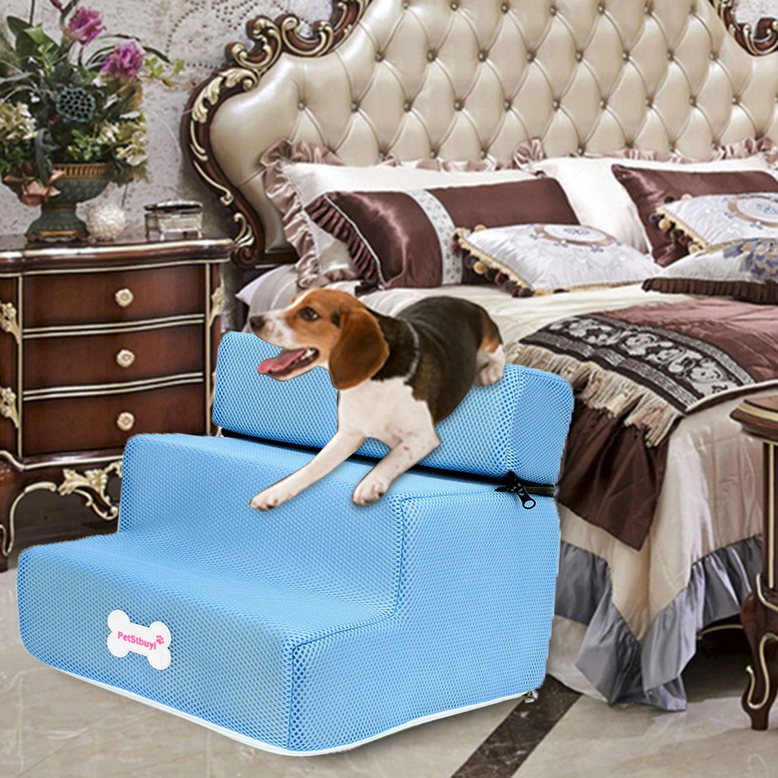 Foldable Pet Stairs Cover for Foam Dog Ramps, Replacement with Non ...