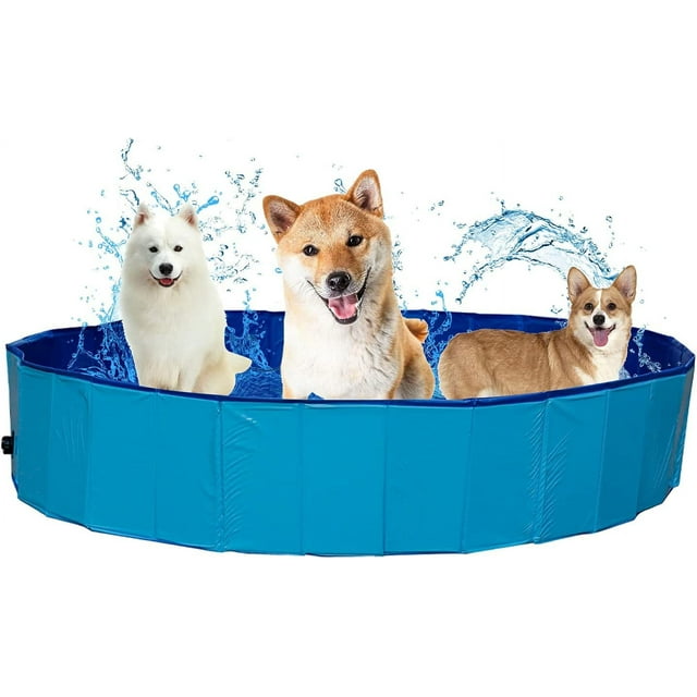 Foldable Pet Swimming Pool Red Portable Pet Pools Foldable Dog Pool ...