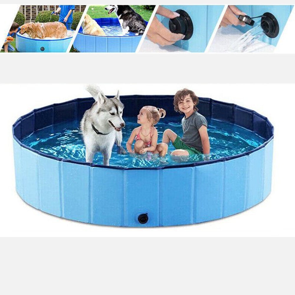 Crowdstage Foldable PVC Swimming Pool, Round, 47in Diameter, 11.8in ...