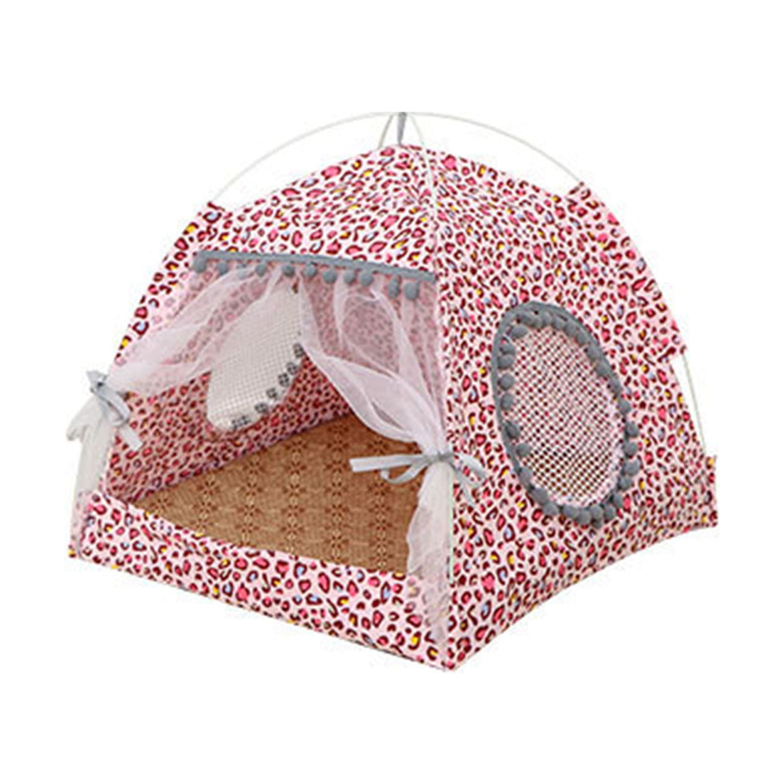 Foldable Pet Tent Washable Pet House Elegant Puppy Kennel Cat Kitten ...