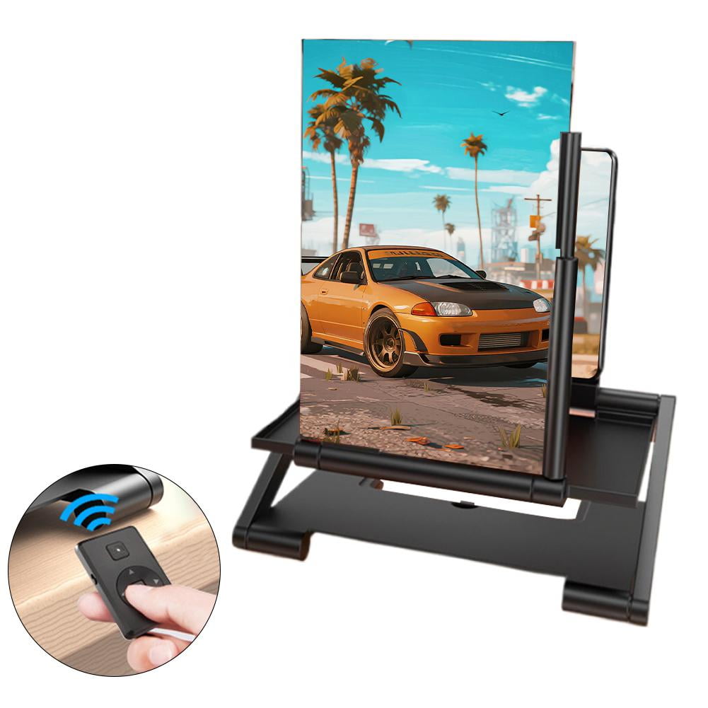 Foldable Phone Screen Magnifier with 3D HD Lens, Multi-Angle Stand, and ...
