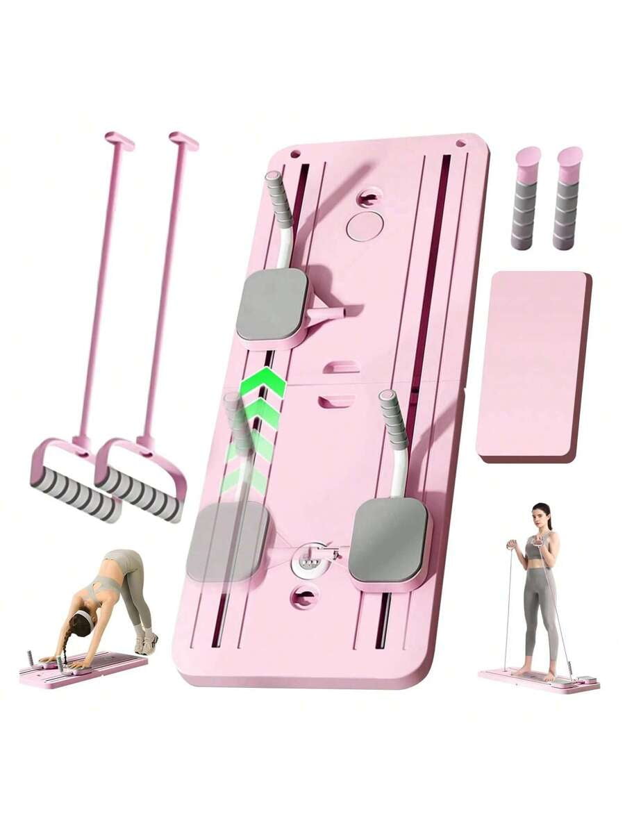 Foldable Pilates Reformer Machine For Home Gym - Portable 5-In-1 ...