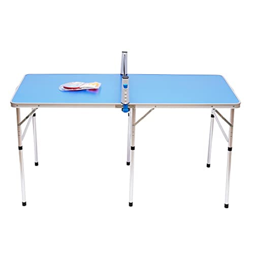 Foldable Ping Pong Table,Portable Foldable Table Tennis Game Set with 1 ...