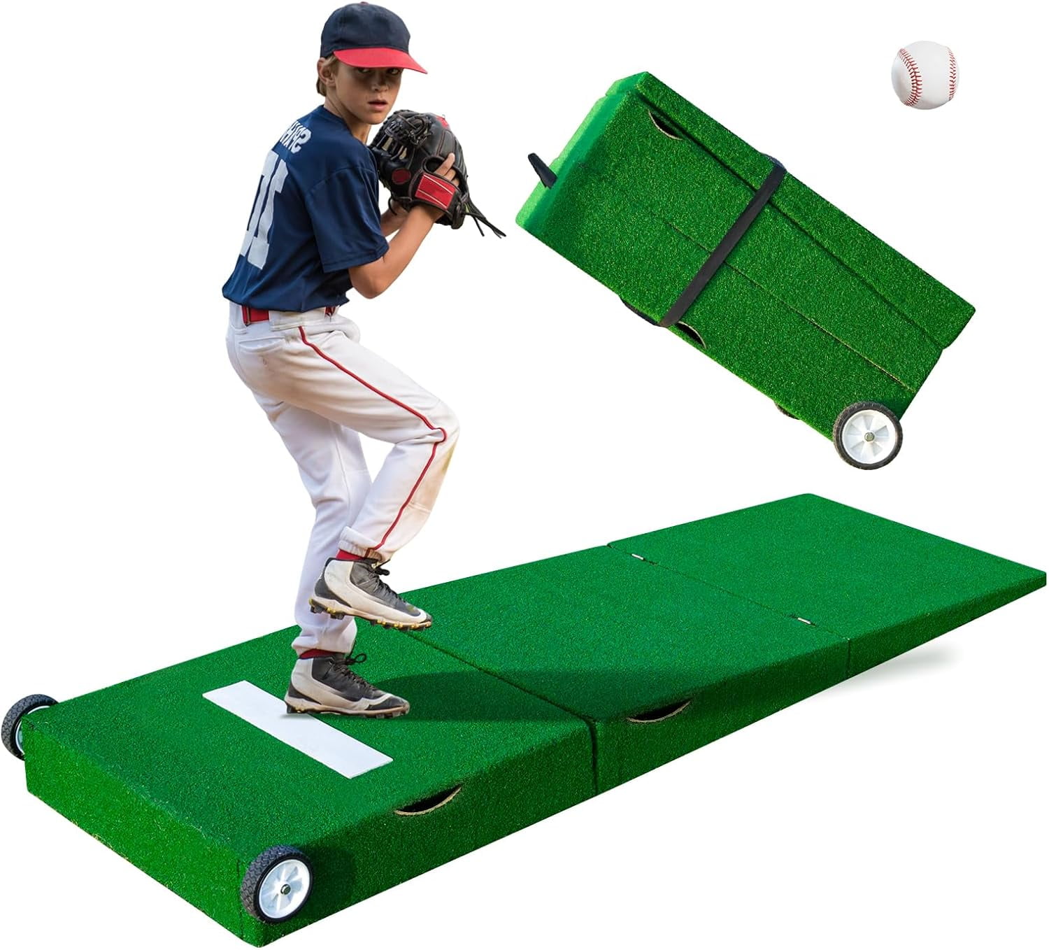 Foldable Pitchers Mound 6 Inch Pitching Mounds for Baseball Portable ...