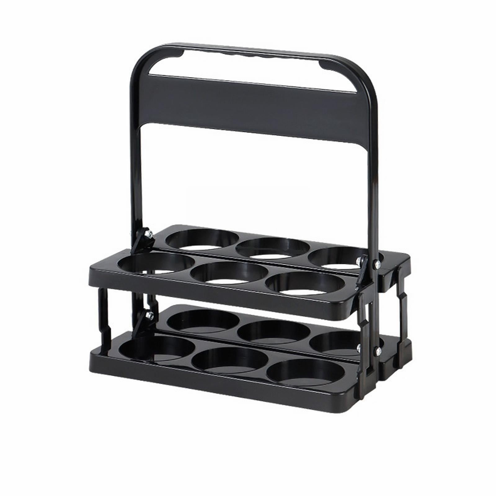 Foldable Plastic Drink Carrier, Red Beverage Carrier, Cup Holder ...