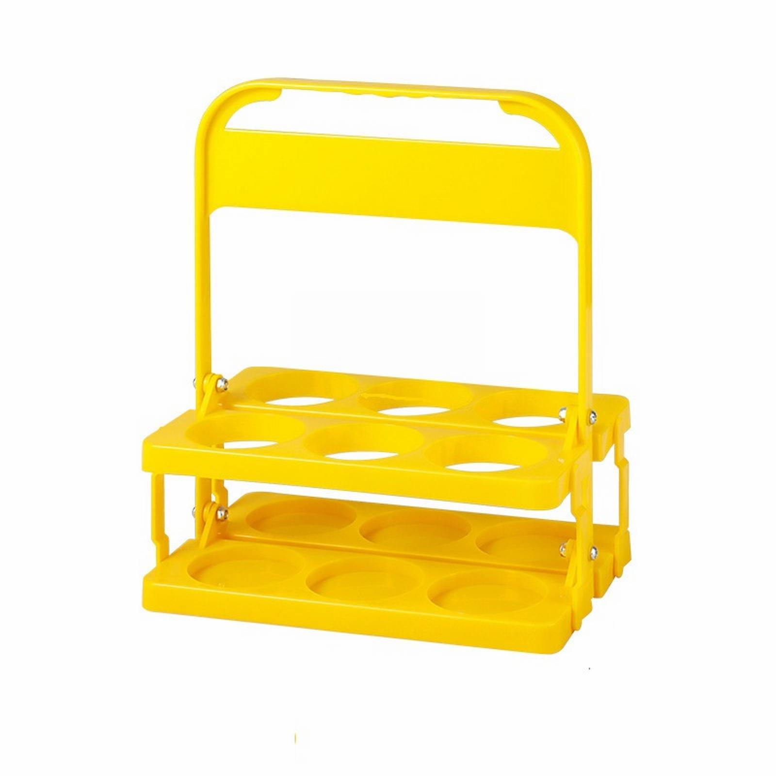 Foldable Plastic Drink Carrier, Red Beverage Carrier, Cup Holder ...