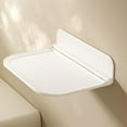 Foldable Plastic Floating Shelf Stick on Wall for Bathroom Kitchen Any ...