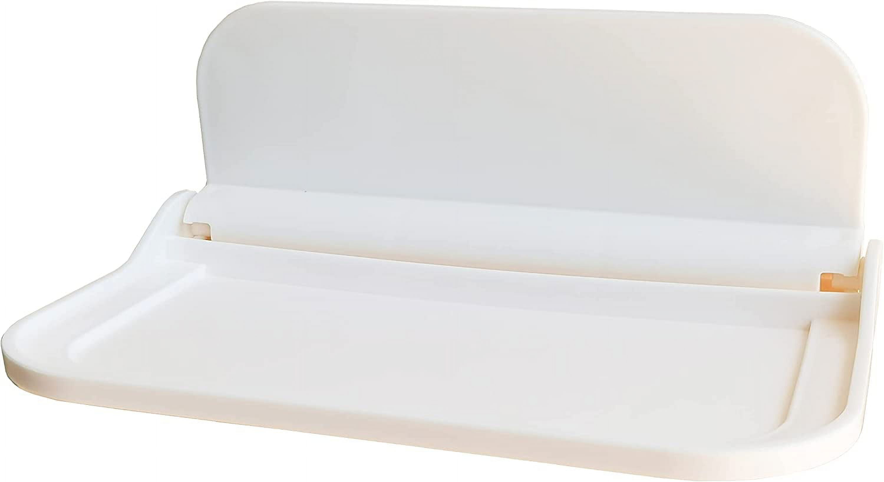 Foldable Plastic Floating Shelf Stick on Wall for Bathroom Kitchen Any ...