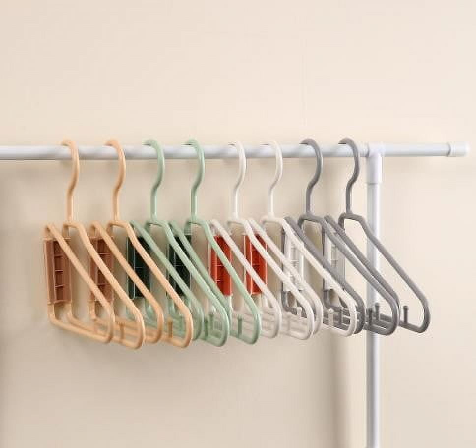 Akmoler Foldable Plastic Clothes Hanger, Travel Lightweight and Compact ...