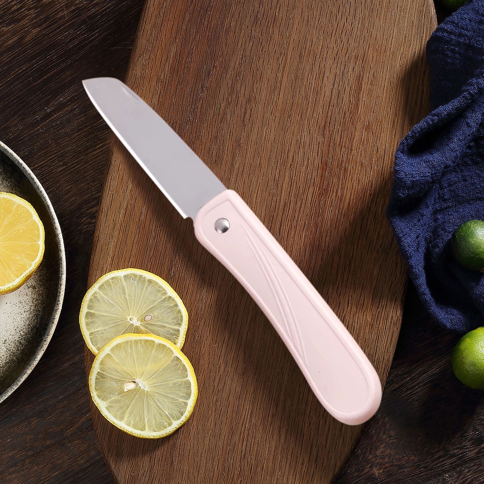 Foldable Plastic Paring Knive, Fruit Knifes Small, Portable for Travel ...