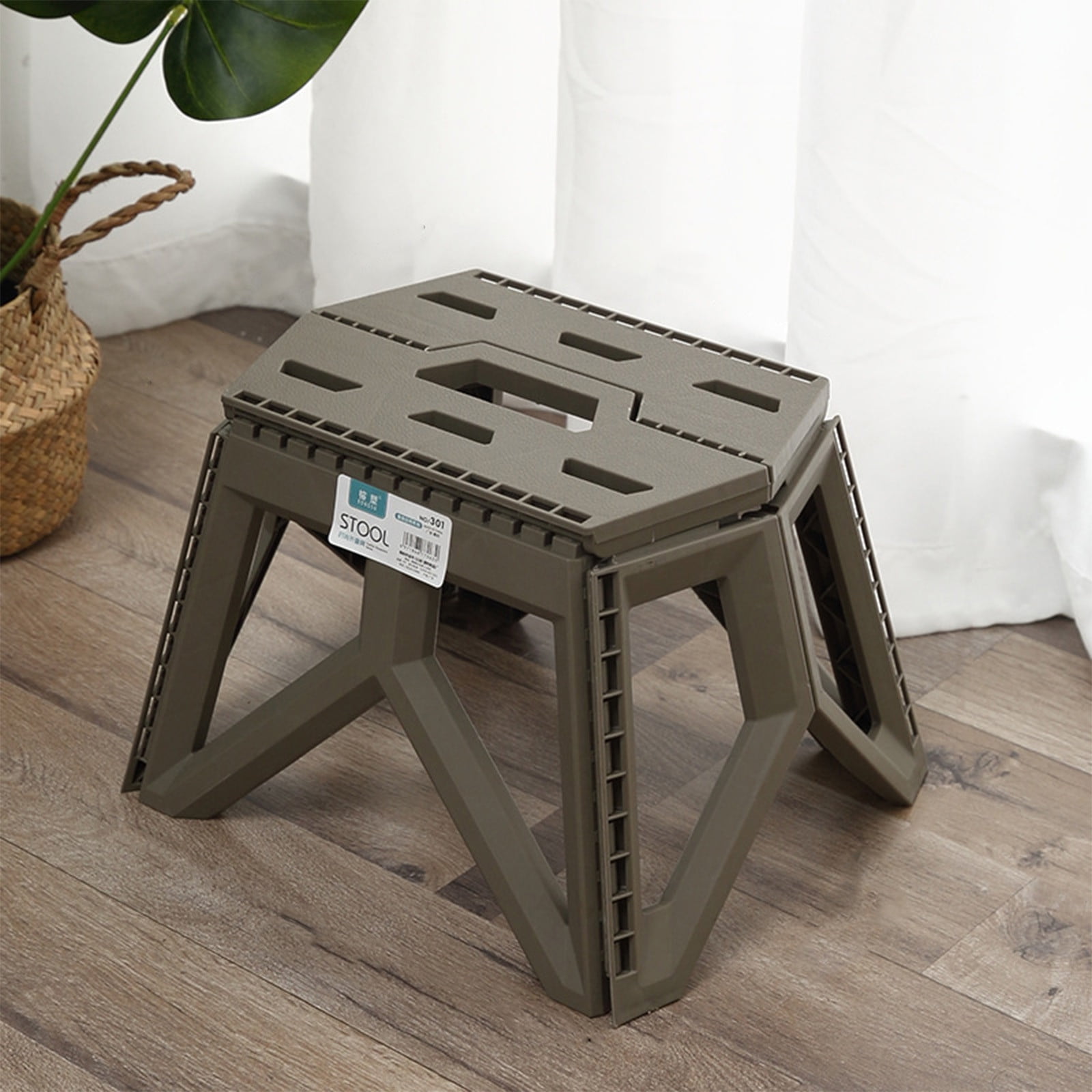 Foldable Plastic Stool | Portable & Stackable | ABS Material | 300lb ...