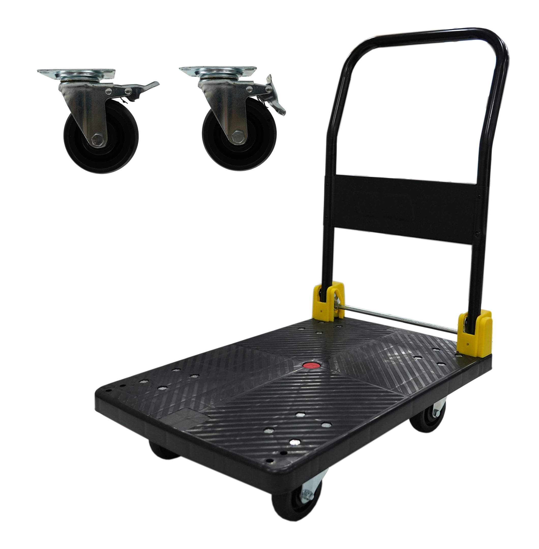 Foldable Platform Cart, 880 Lbs Capacity - Heavy Duty Push Hand Truck ...