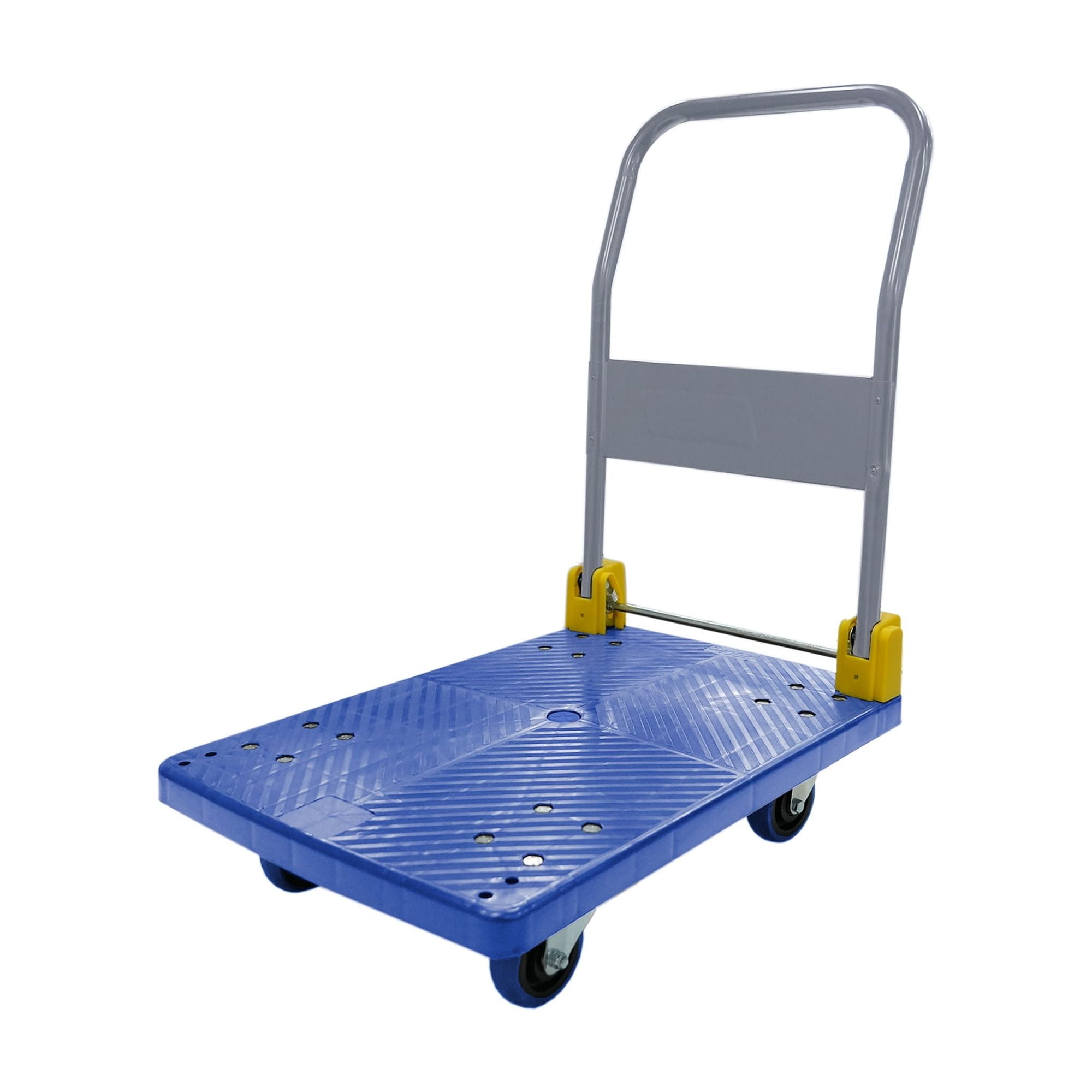 Foldable Platform Push Hand Truck Cart,440 Lbs. Weight Capacity,Blue ...