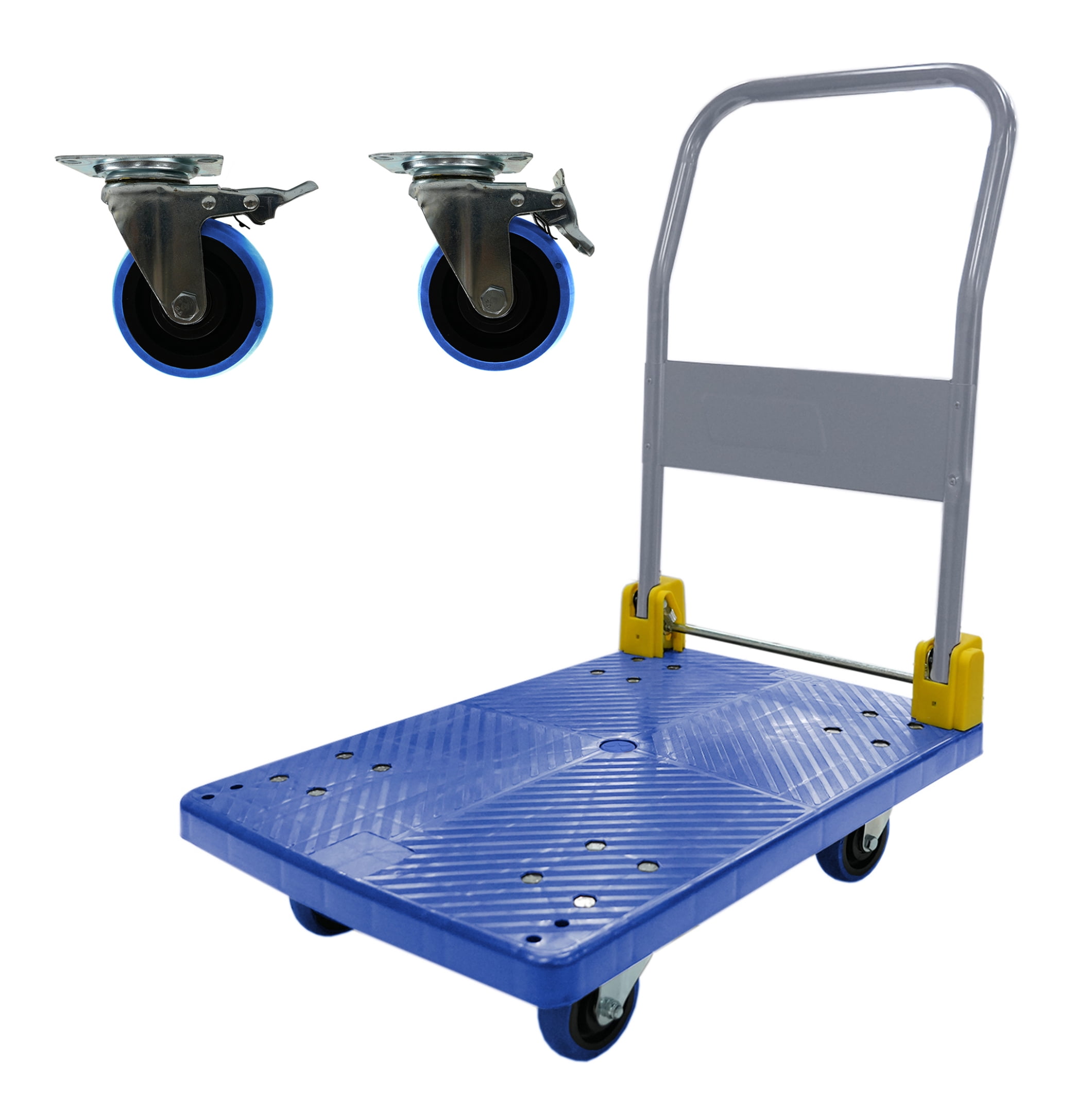 Foldable Platform Push Hand Truck Cart, 440 lbs. Weight Capacity, 2 ...