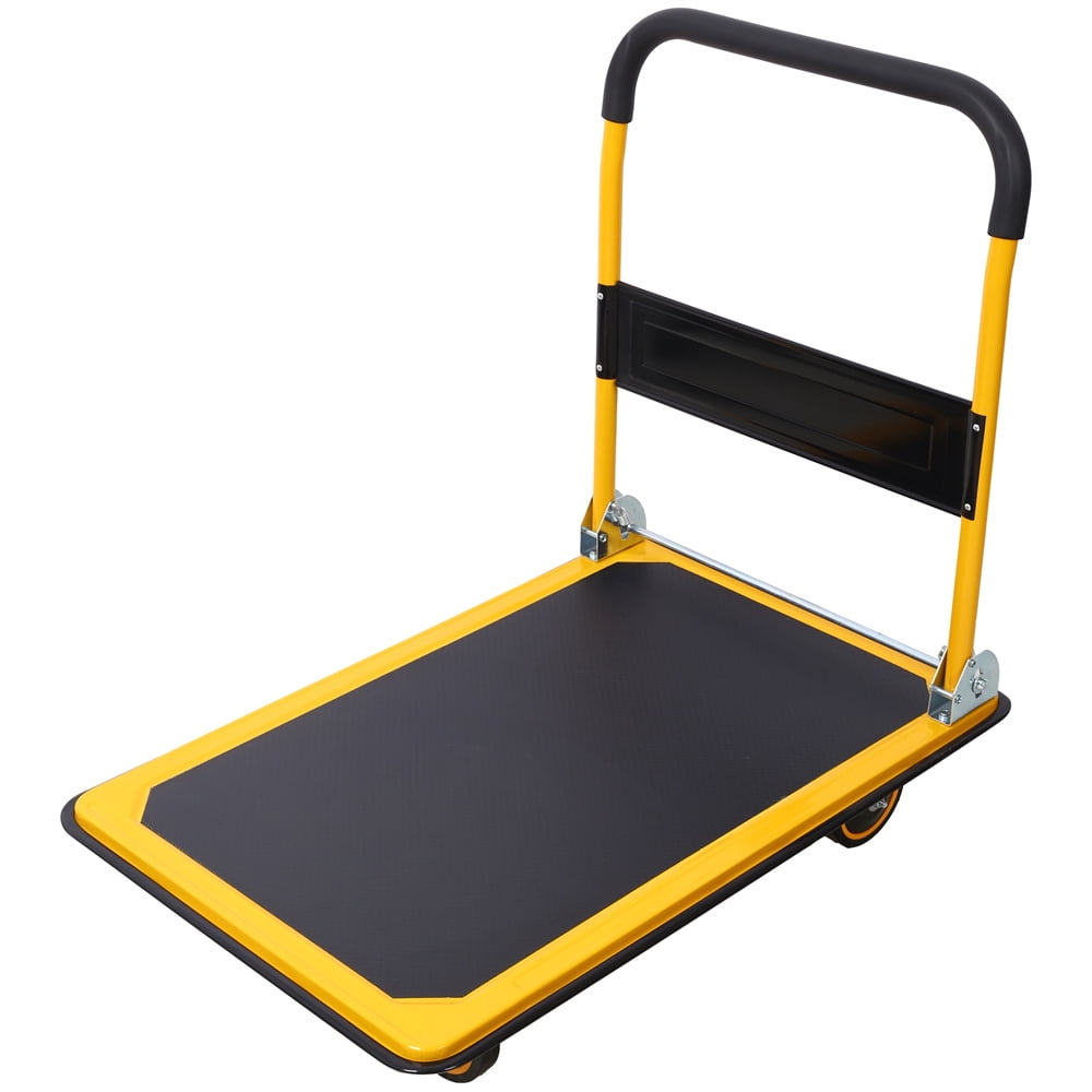 Foldable Platform Truck Push Dolly 330 lb. Weight Capacity with Brake ...