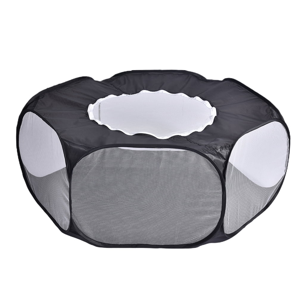 Foldable Playpen Cage Hamster Rabbit Hedgehog Mice Rat Black - Walmart.com
