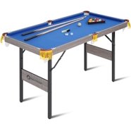 RACK Crux 55 in Folding Billiard/Pool Table (Blue 3-in-1 Multi Game ...