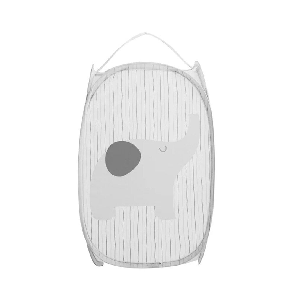 Foldable Pop-Up Mesh Hamper Cartoon Elephant Foldable Pop-Up Mesh ...