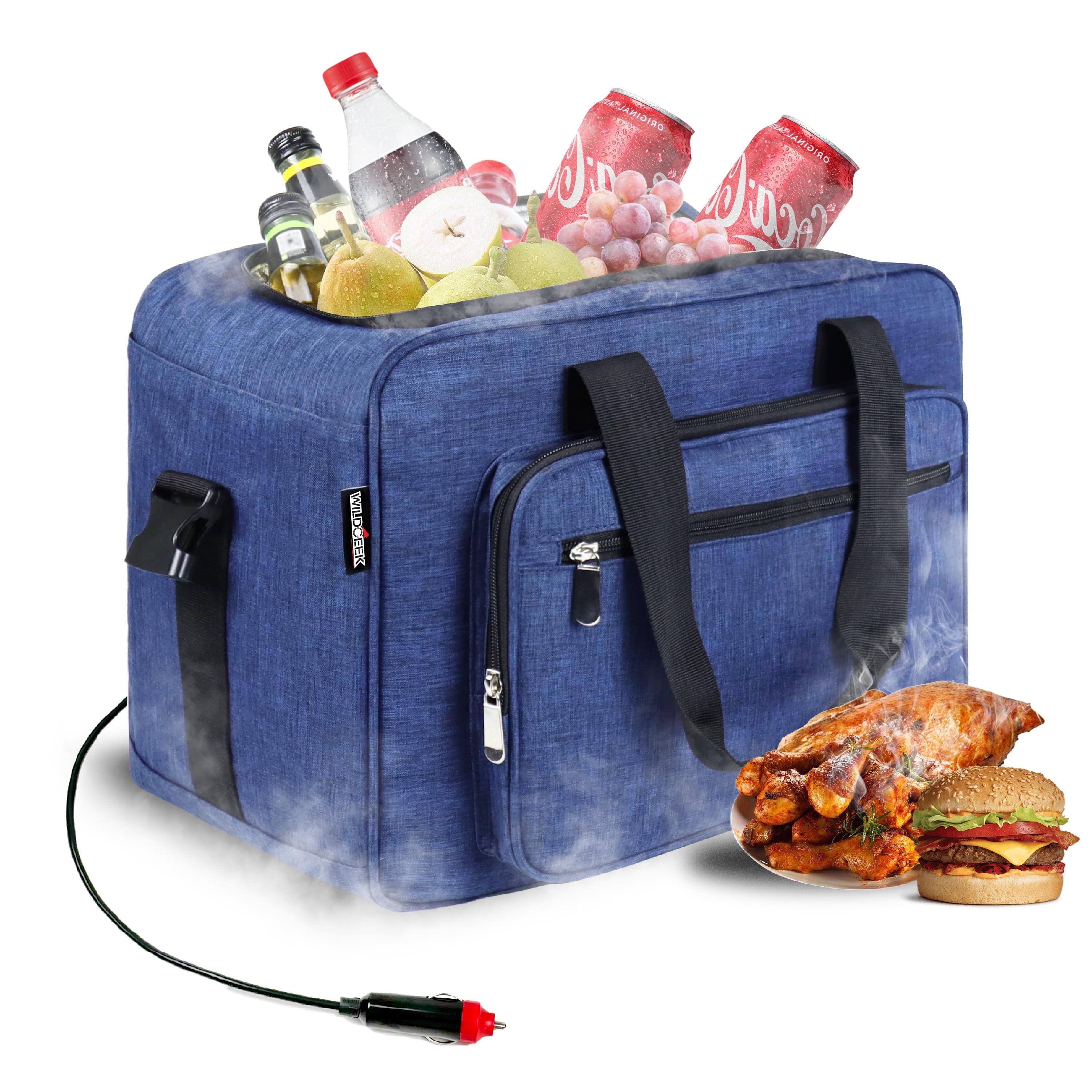 Foldable Portable Cooler & Heater Bag, Portable Food Storage Dual ...