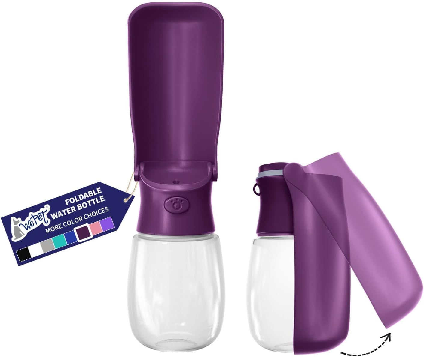 Foldable Portable Dog Water Bottle Puppy Water Dispenser with Drinking ...