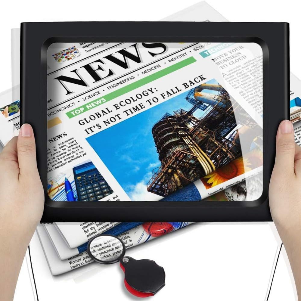 Foldable Portable Magnifier, Crystal Clear Lens for Accurate Viewing ...