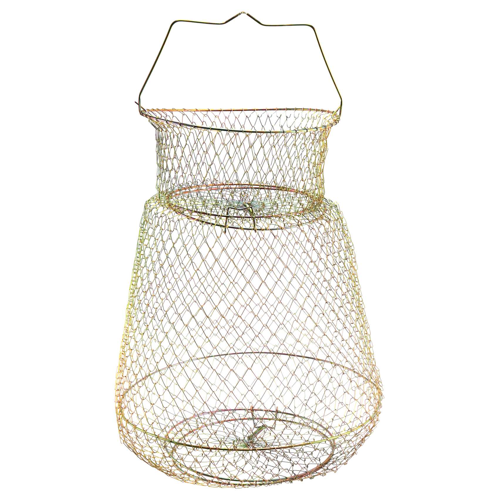 Foldable Portable Steel Wire Fishing Pot Trap Net Crab Crawdad Cage ...