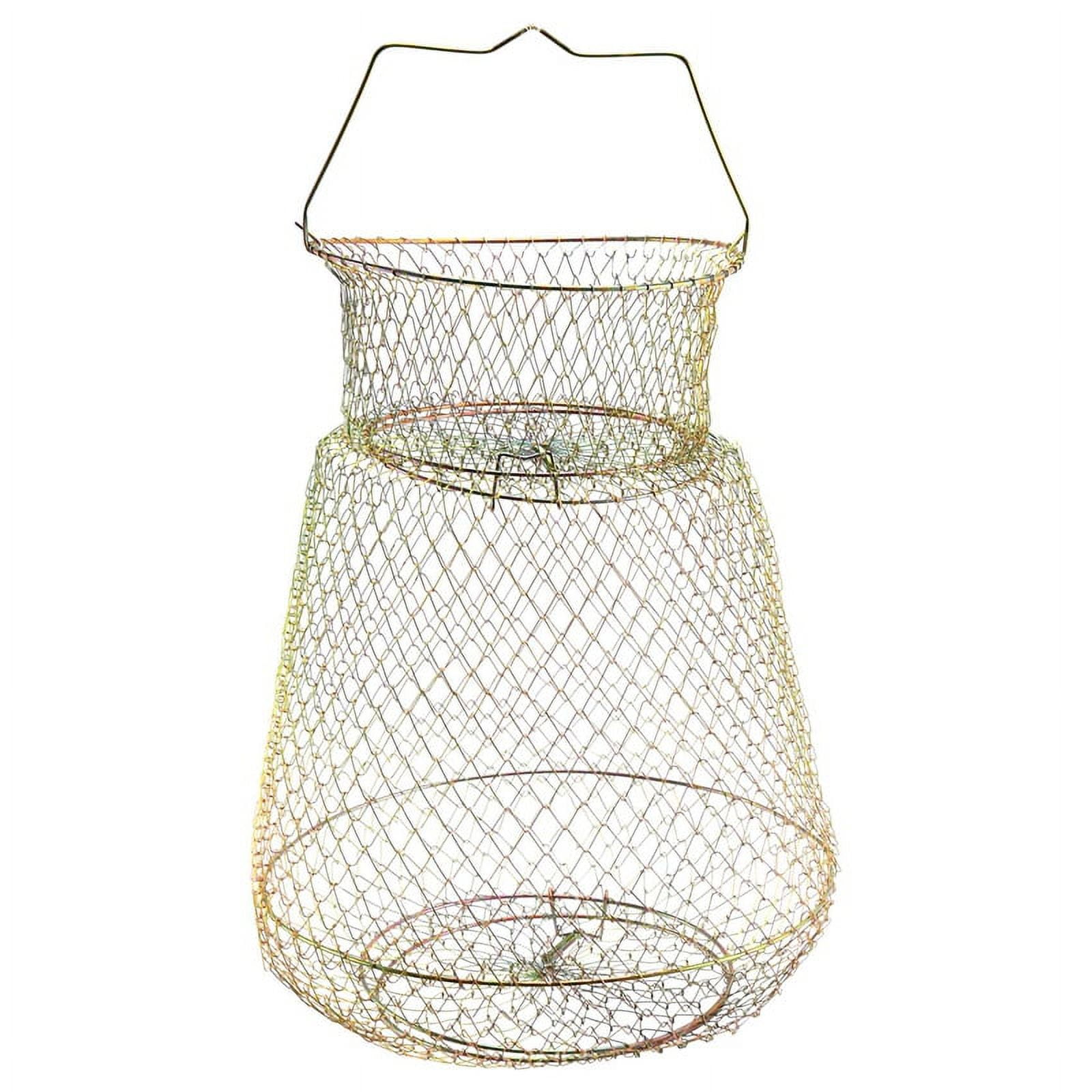 Foldable Portable Steel Wire Fishing Pot Trap Net Crawdad Cage Fish ...
