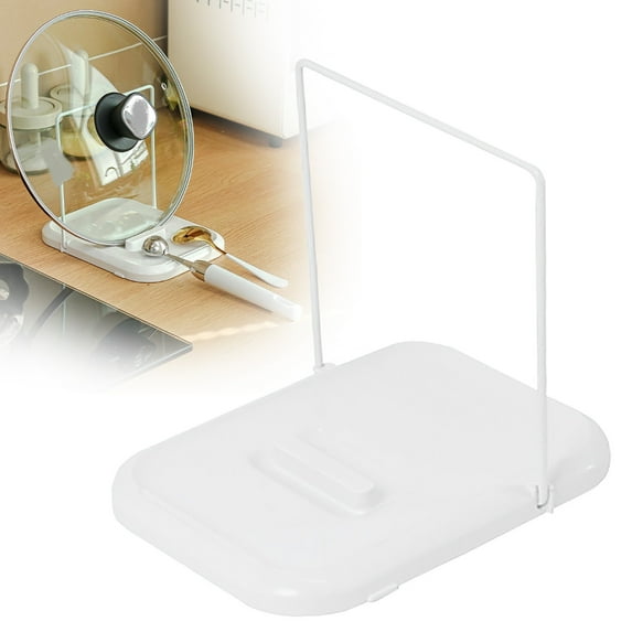 Foldable Pot Lid Rack Kitchen Counter Lid & Spoon Organizer ...