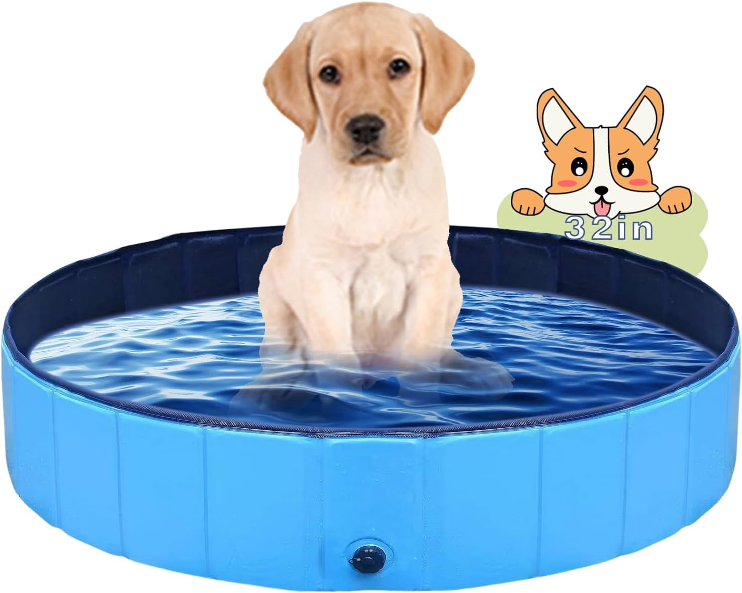 Foldable Puppy Dog Pool - Portable Suitable for Indoor and Outdoor use ...