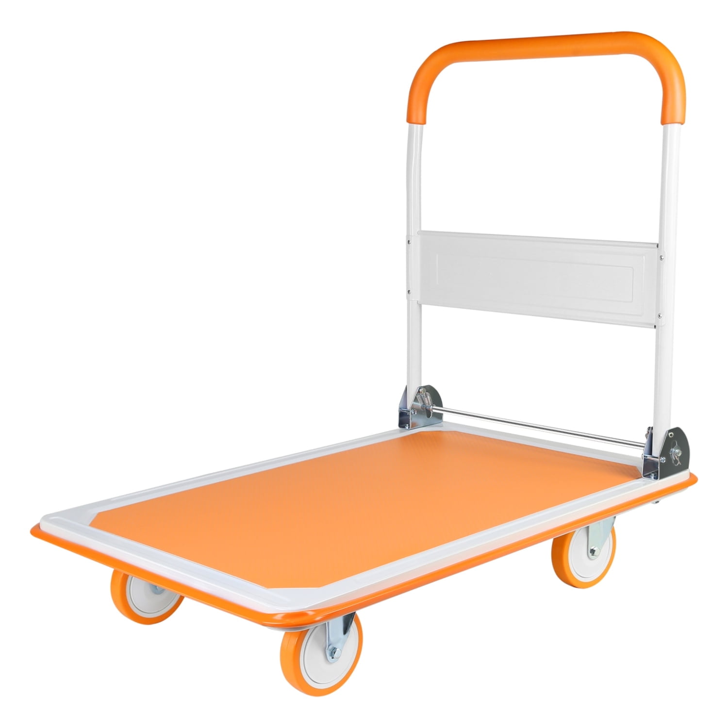 Foldable Push Cart Dolly - 660 Lb. Capacity Heavy Duty Moving Platform ...